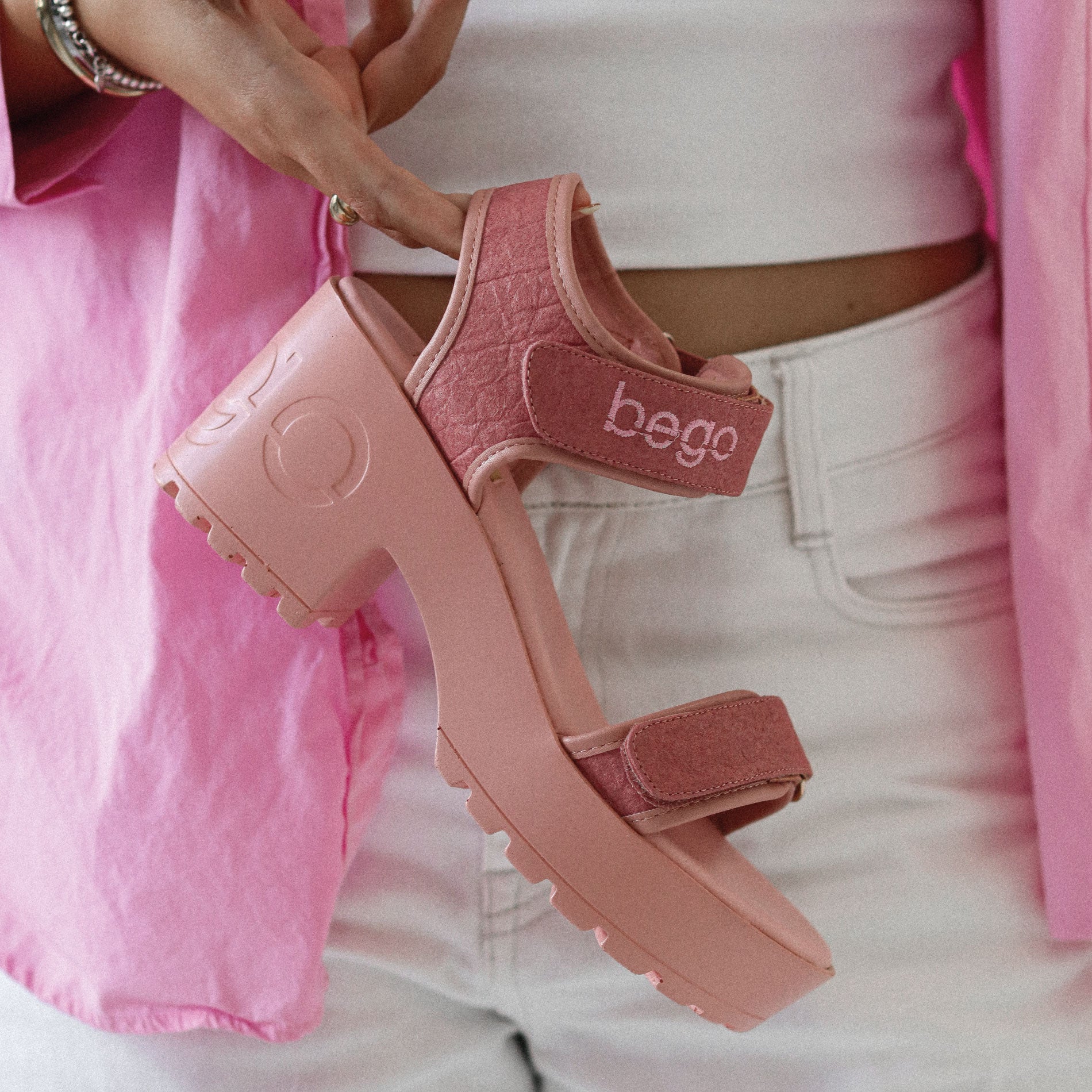 DREY 2.0 Platform Vegan Leather Sandals – begoveganlabel